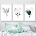 3 Piece Wall Art Fine Art Set Three Prints Pastel Watercolor Print ...