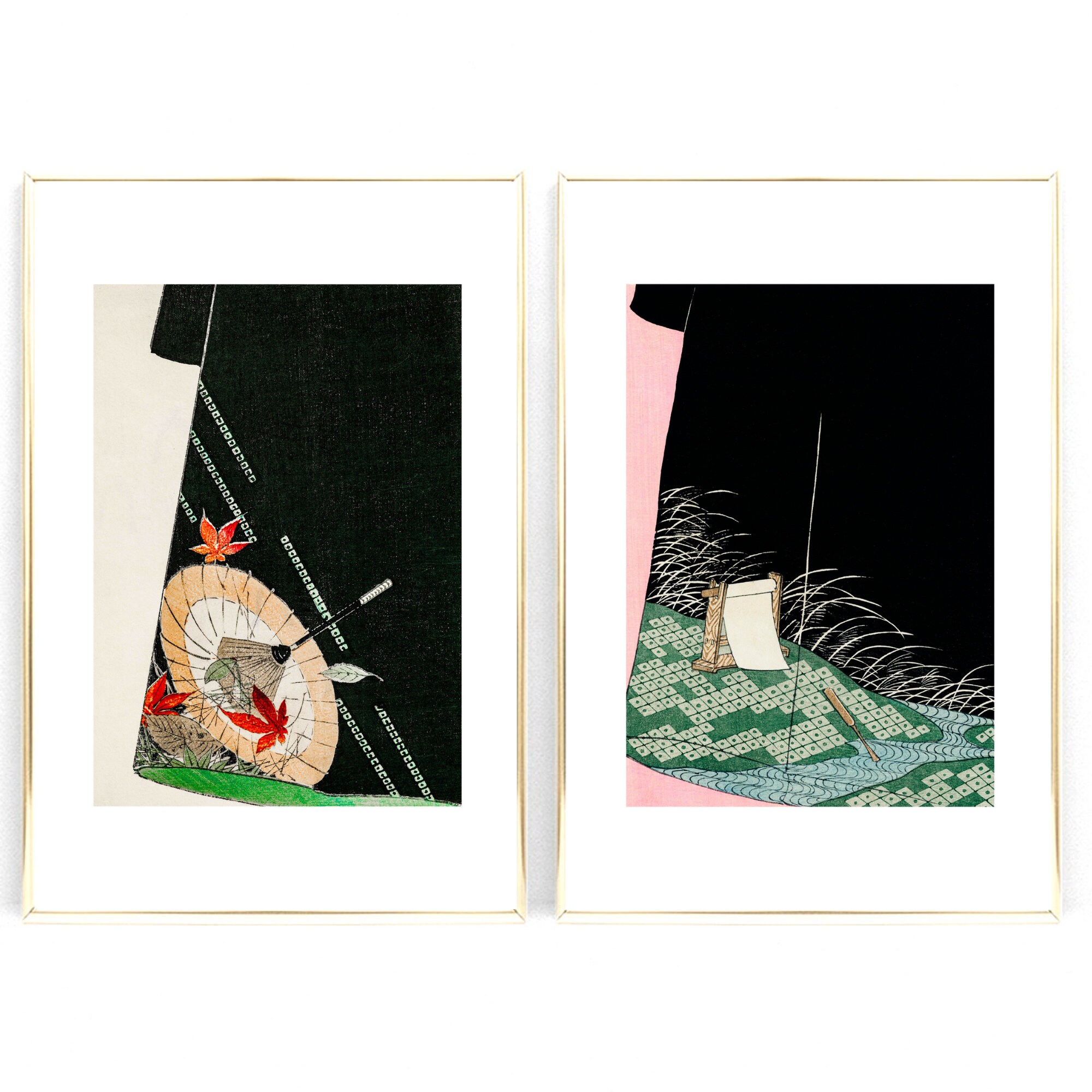 Set of 4 Printable Art Japanese Art Poster Oriental Wall Art - Etsy