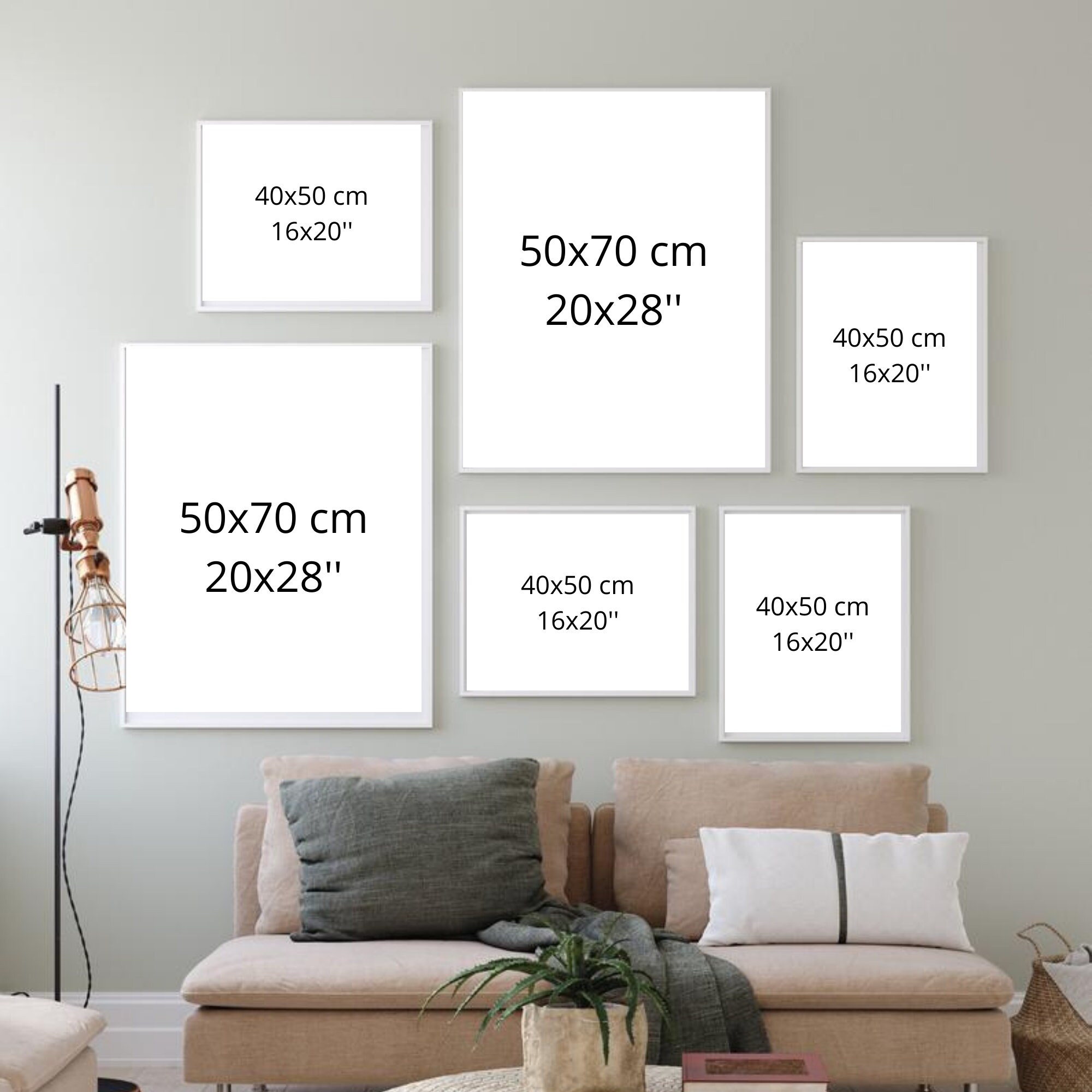 Gallery Wall Set of 6 Digital Prints, Japandi Wall Art Feng Shui Decor ...
