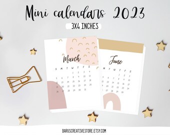2023 Mini Calendar - Etsy