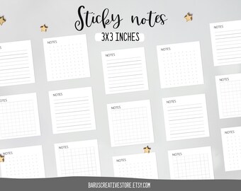 Printable Post Its | Etsy