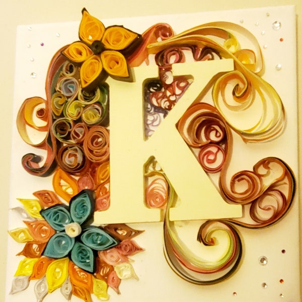Quilled Monogram - Etsy