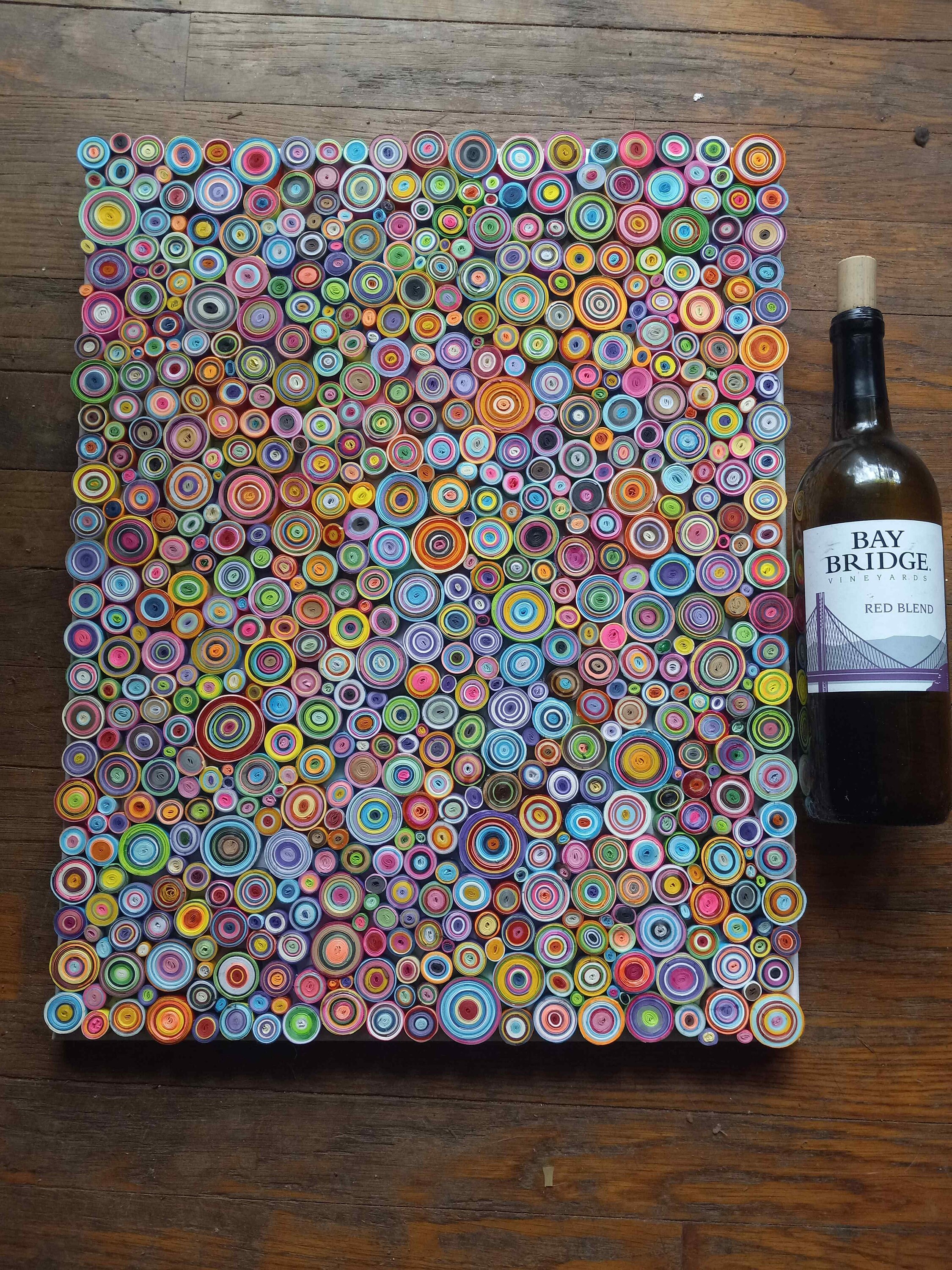 Well-rounded - Paper Quilled Circles on 20" X 15" Stretched Canvas - Etsy