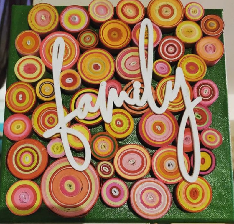 Paper Quilling Circle Art - Etsy