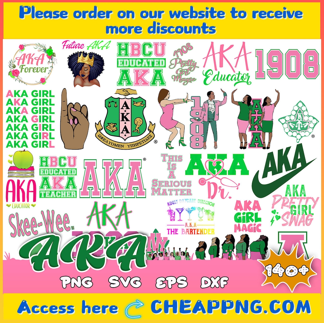 AKA Svg, Alpha Kappa Alpha Sorority Svg, Greek Letters PNG, Greek Svg ...