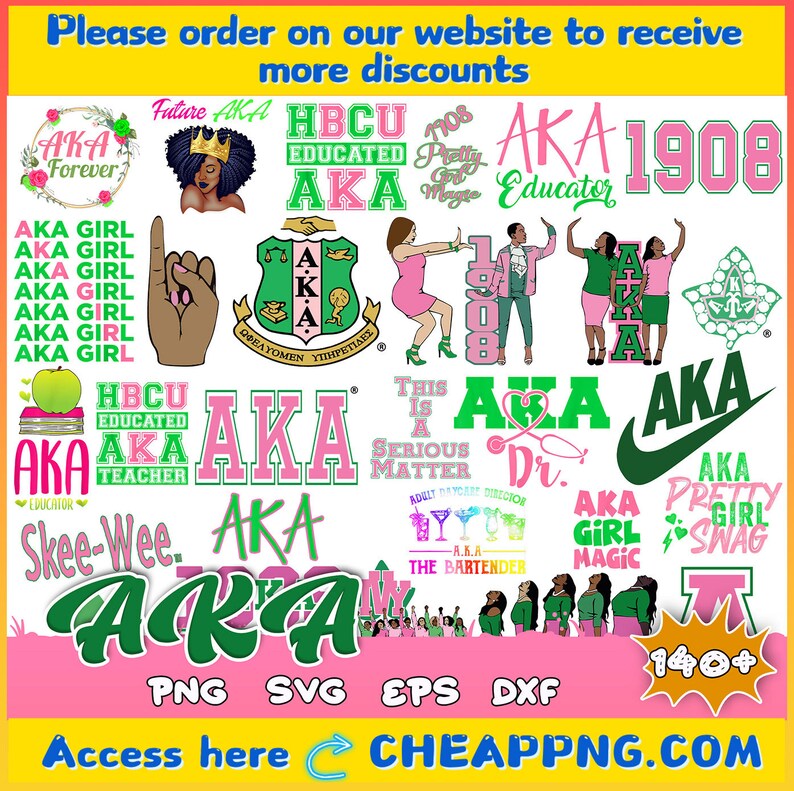 AKA Svg, Alpha Kappa Alpha Sorority Svg, Greek Letters PNG, Greek Svg ...