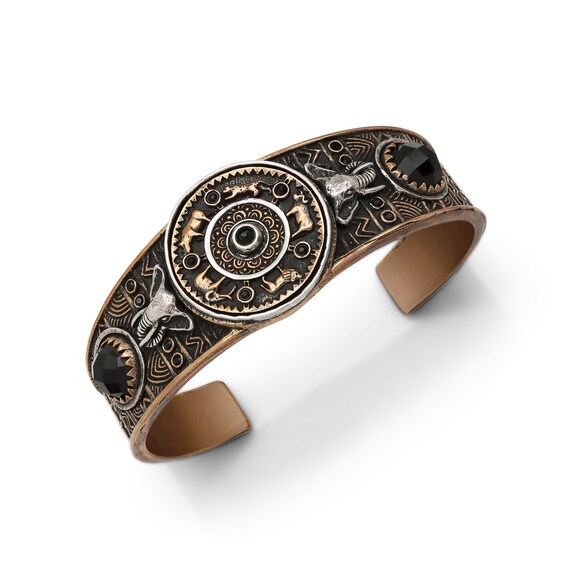 BIG FIVE African Wildlife Spin Cuff Bracelet With Swarovski - Etsy
