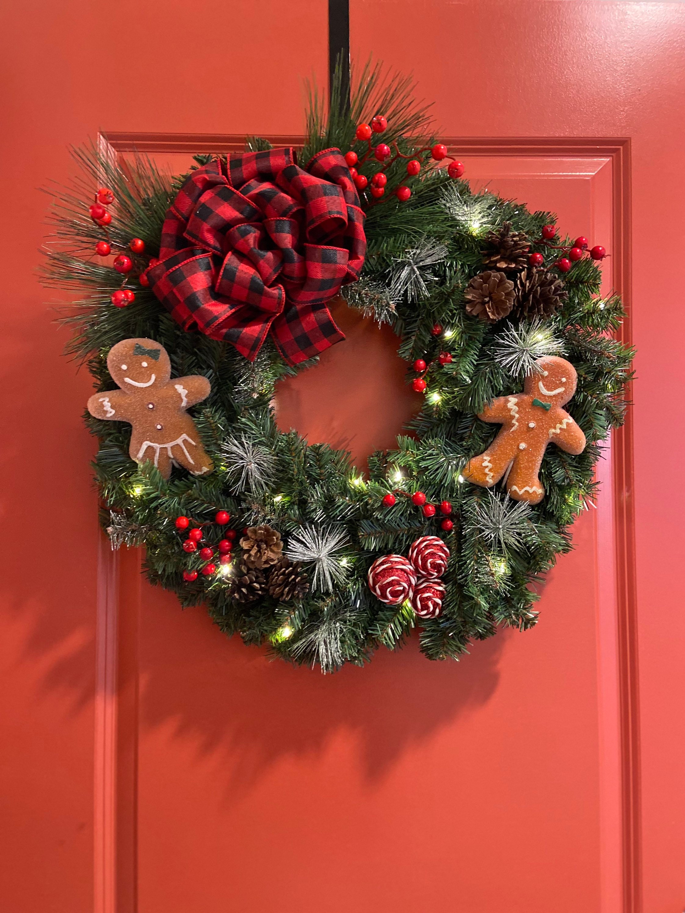 Gingerbread Christmas Wreath - Etsy
