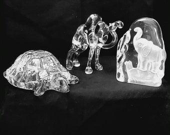 Glass Animal Paperweights - Etsy