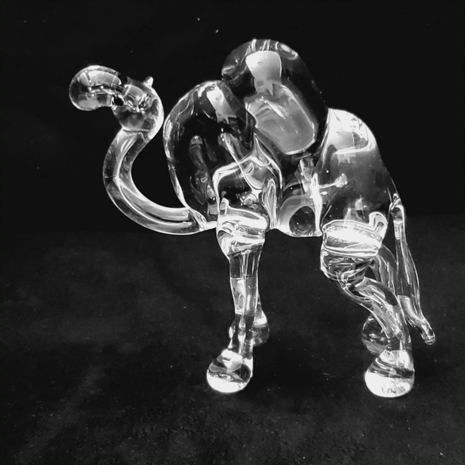 3 Vintage Glass Animal Paperweights or Table Accessories. A Turtle, a ...