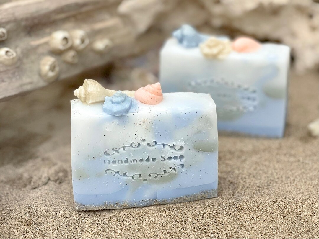 Sea Soap With Glycerin and Clay Soap With Shells and Ocean Scent - Etsy