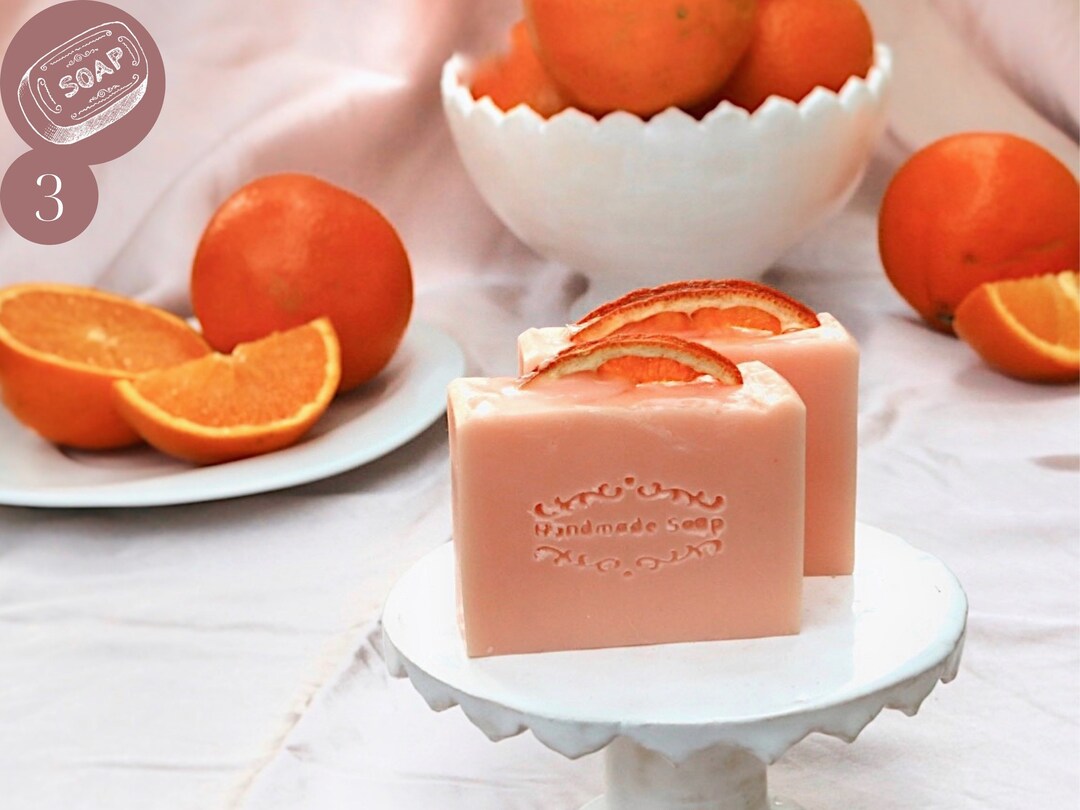 Orange Hand Soap 3-pack - Vegan Glycerin Soap Citrus Soap Made With ...
