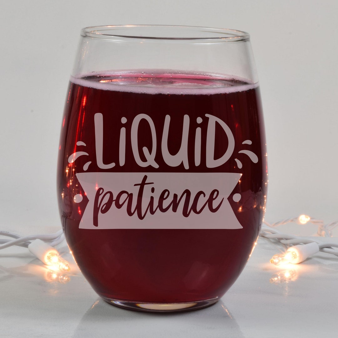 Custom Laser Engraved Funny Liquid Patience Christmas Gift Office Party ...