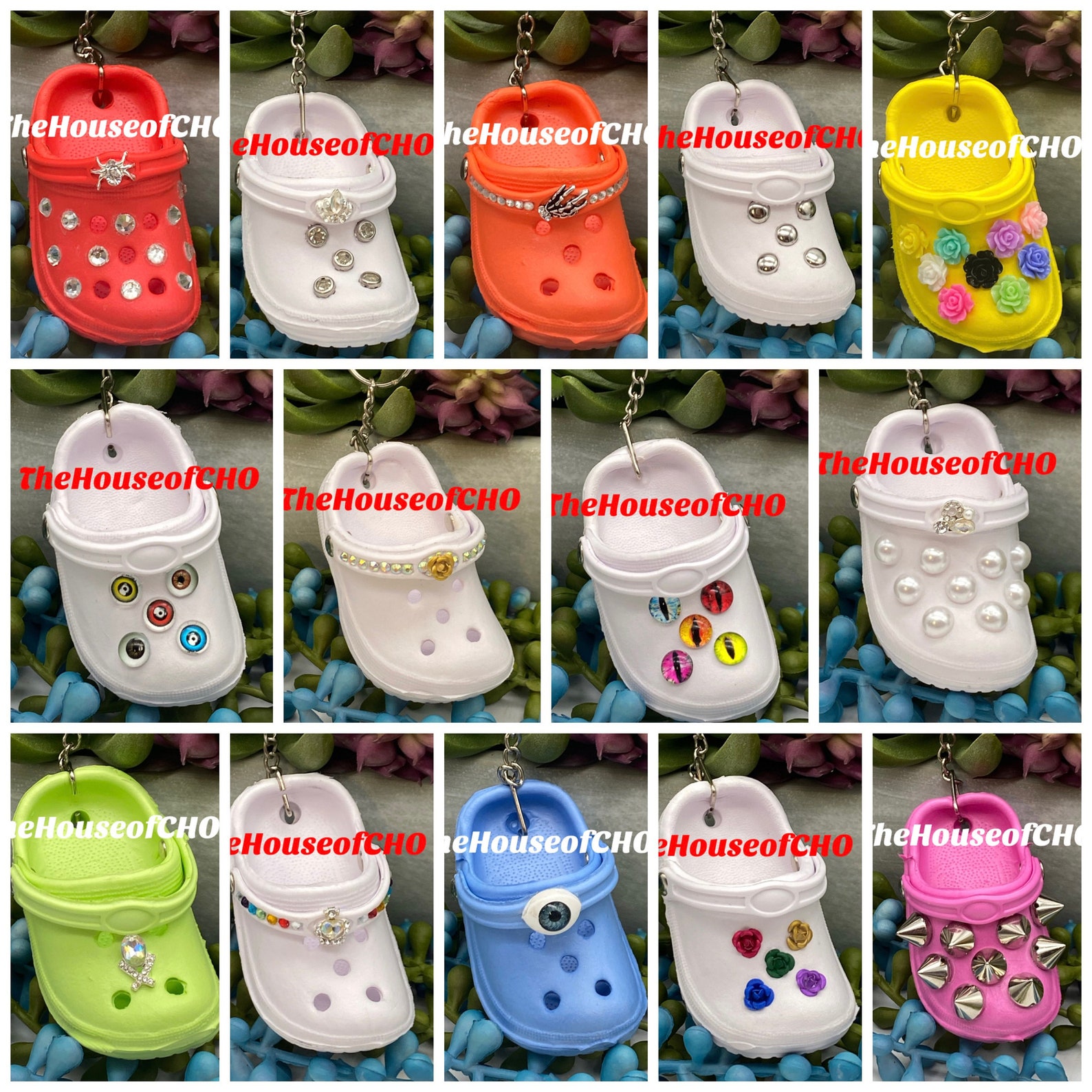 Customized Mini Croc Keychains | Etsy