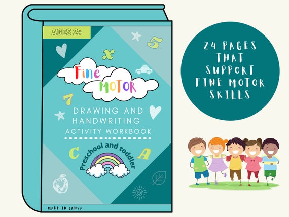Fine Motor: Drawing and Handwriting Activity Book for - Etsy