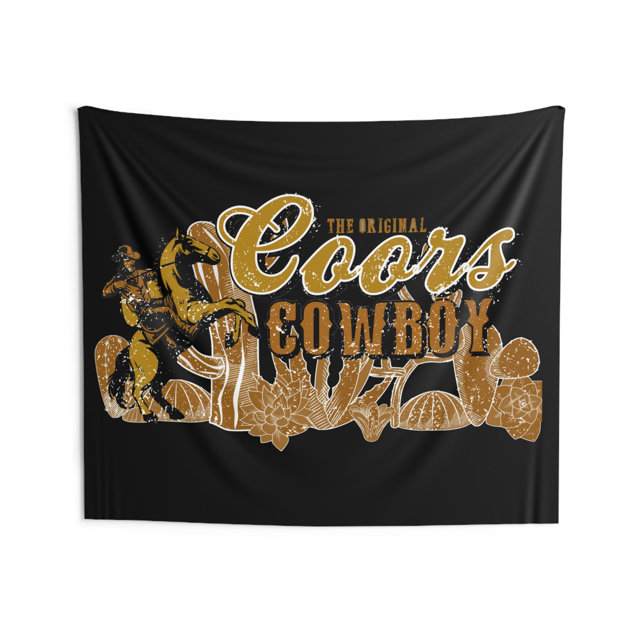 Original Cowboy Coors Western College Tapestry - Etsy