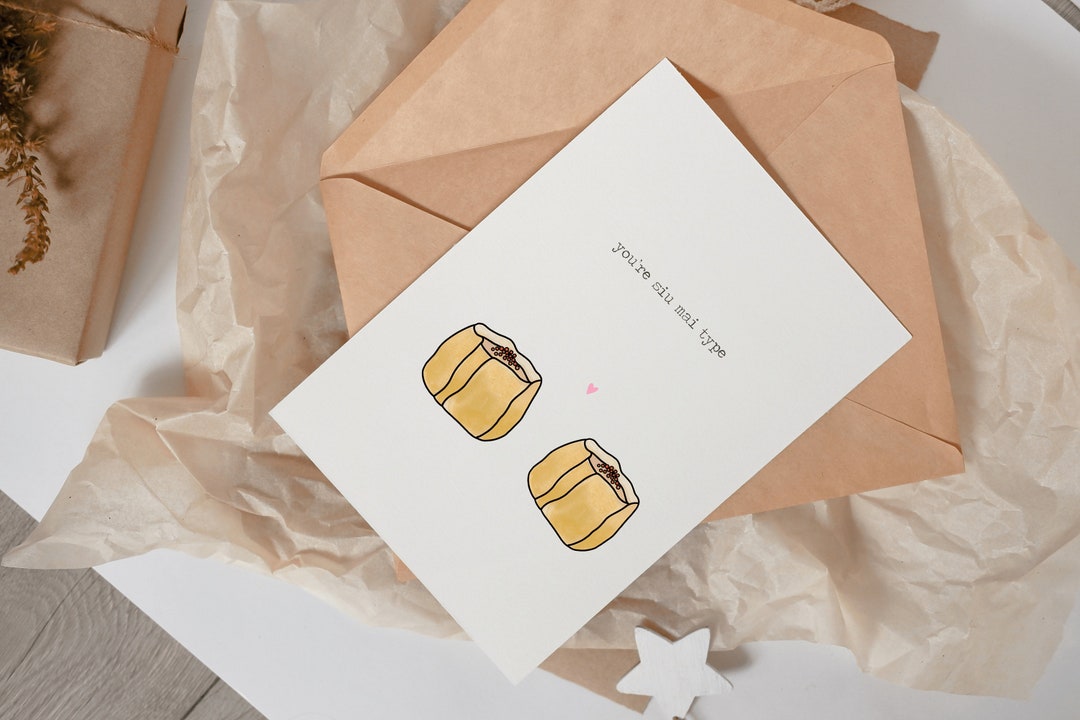 Siu Mai Type Anniversary Card | Cute Anniversary Card for Anniversary ...