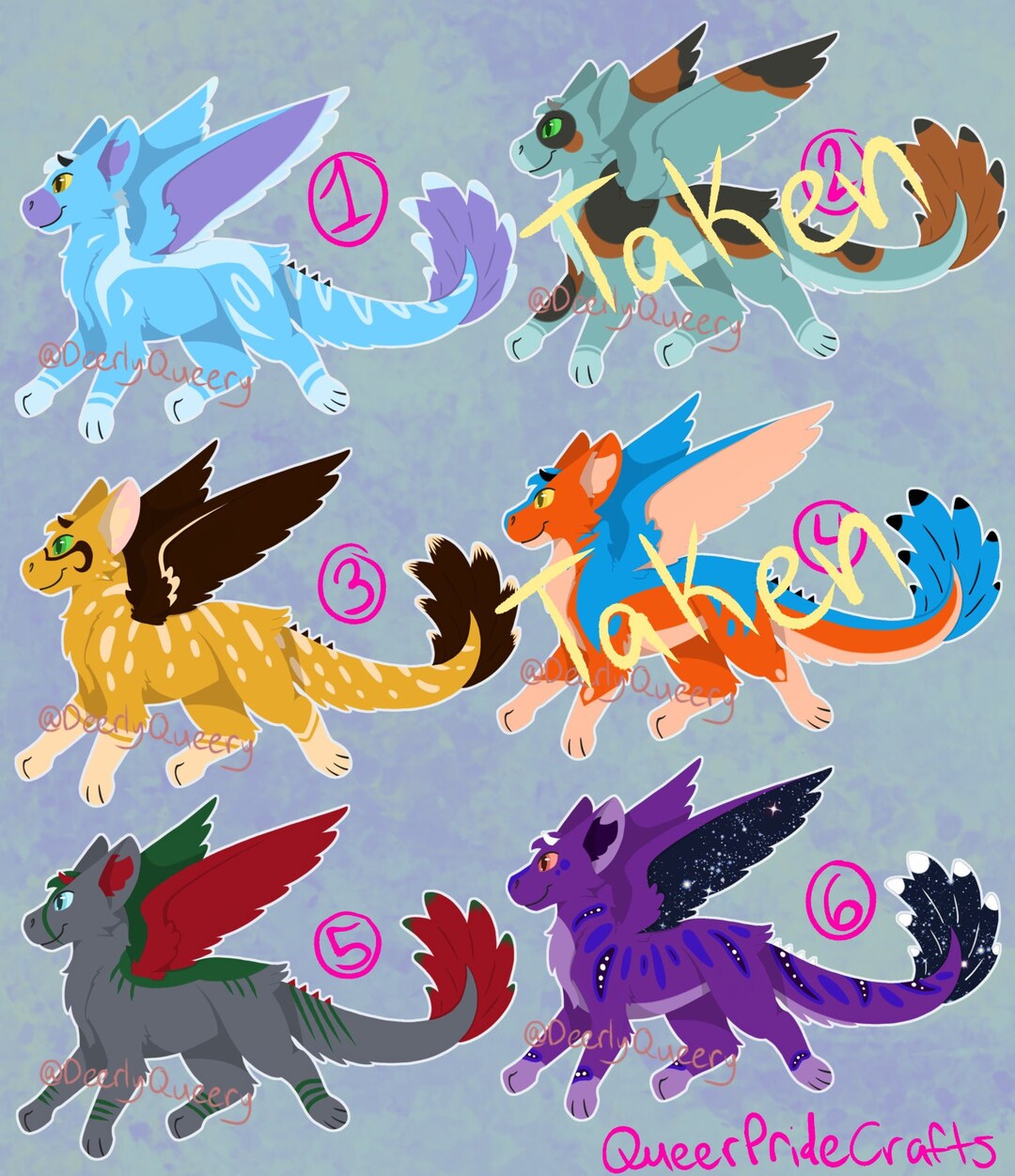 Feral Dutch Angel Dragon Adoptables - Etsy