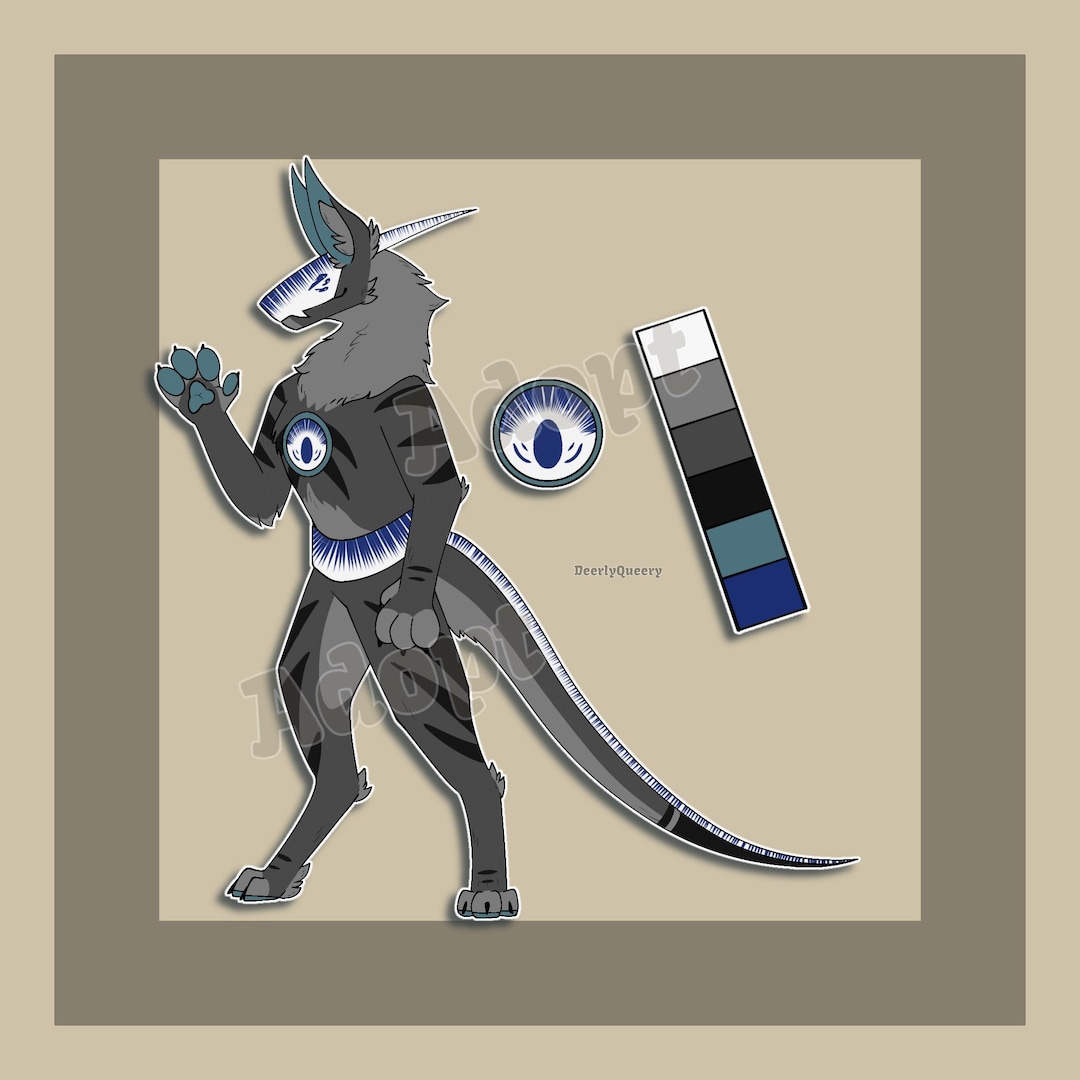 GRAYSCALE - Mantled Beast Adopt - Etsy