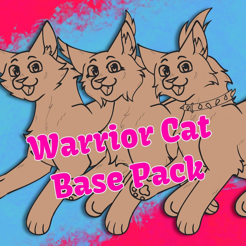 Warrior Cat Base - Etsy UK