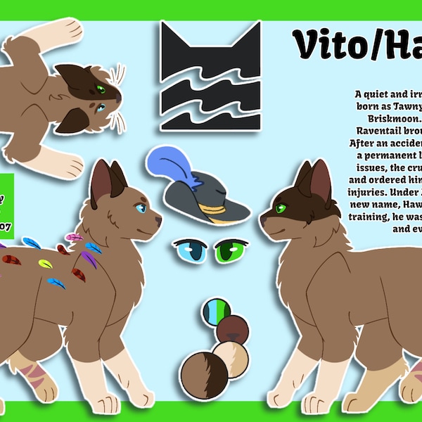 Warrior Cat Reference Commission - Etsy