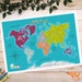 First Ever Printable Arabic World Map for Kids Wall Art, Montessori ...