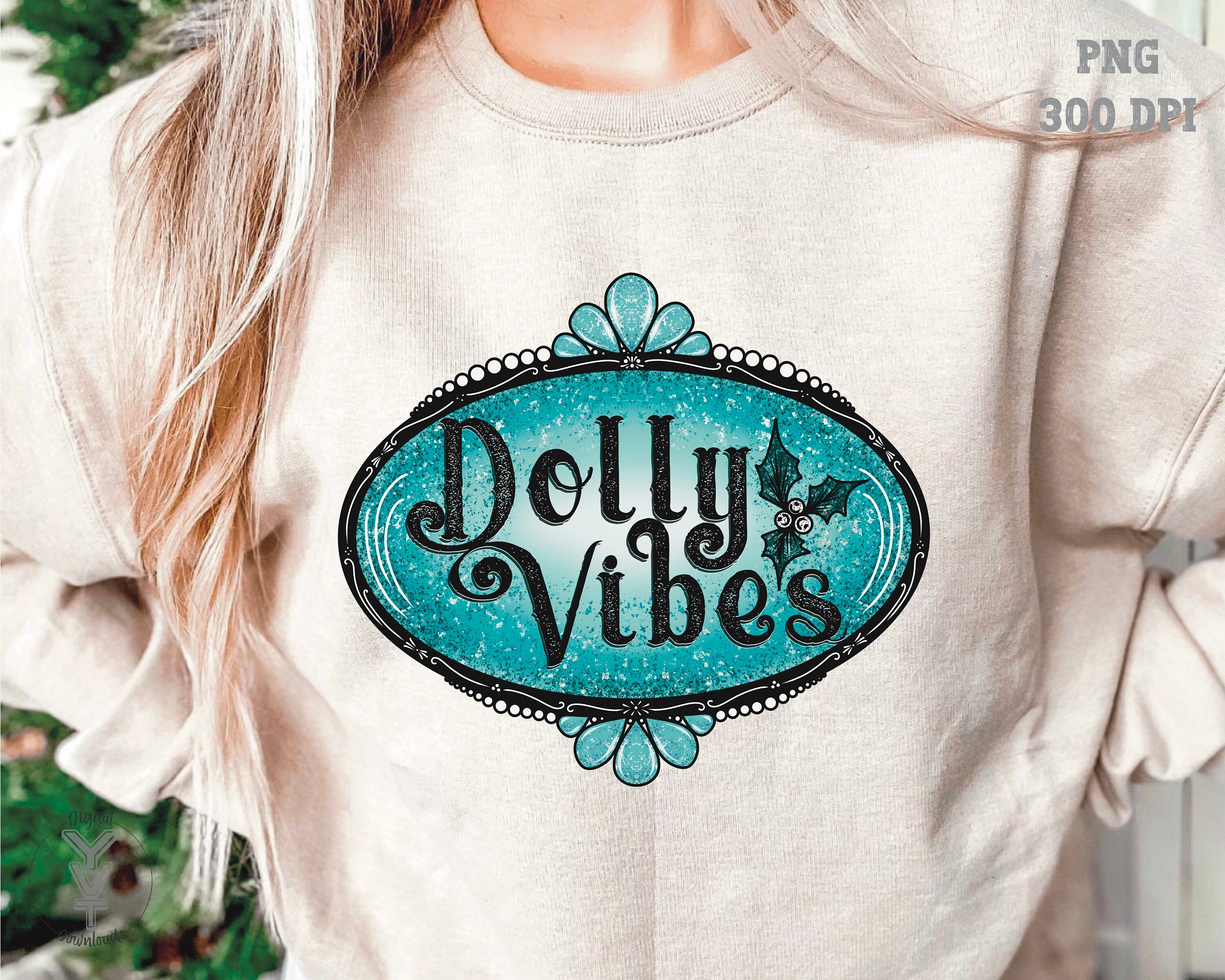 Dolly Vibes Turquoise Png western Trendy Design Png - Etsy