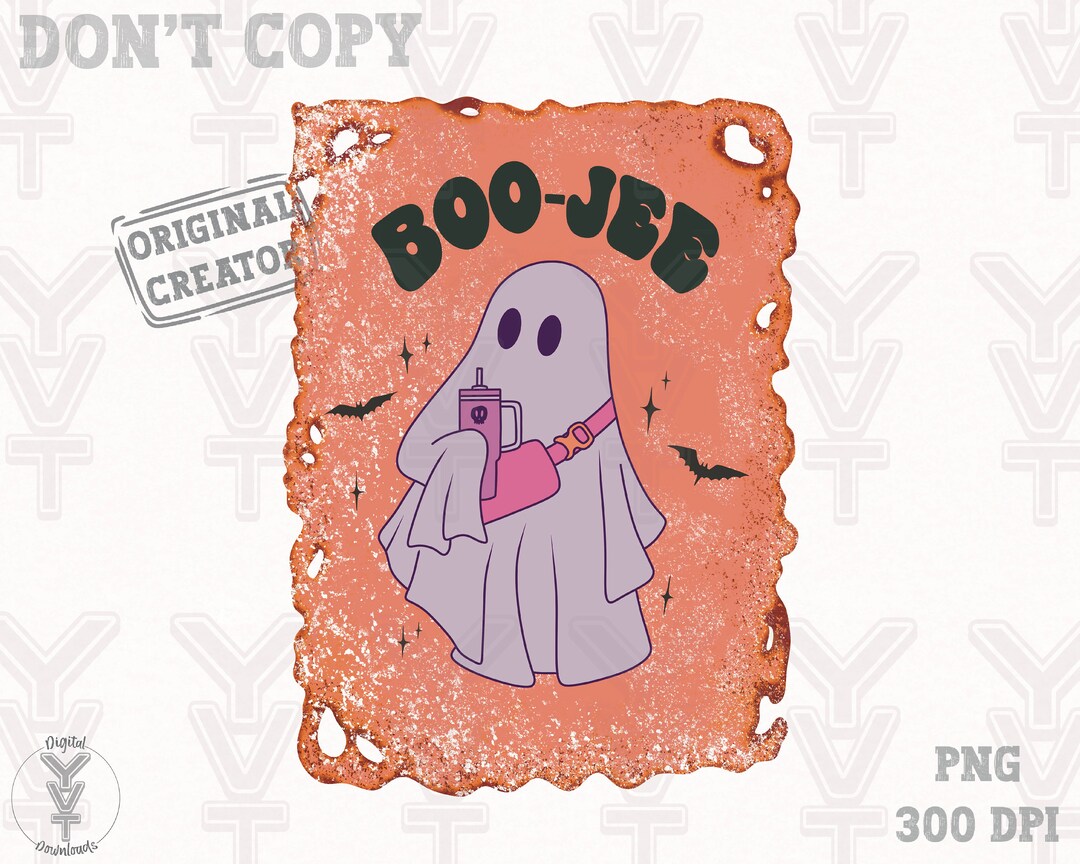 Halloween Ghost Grange Effect Png,trendy Design Png,sublimation Design ...