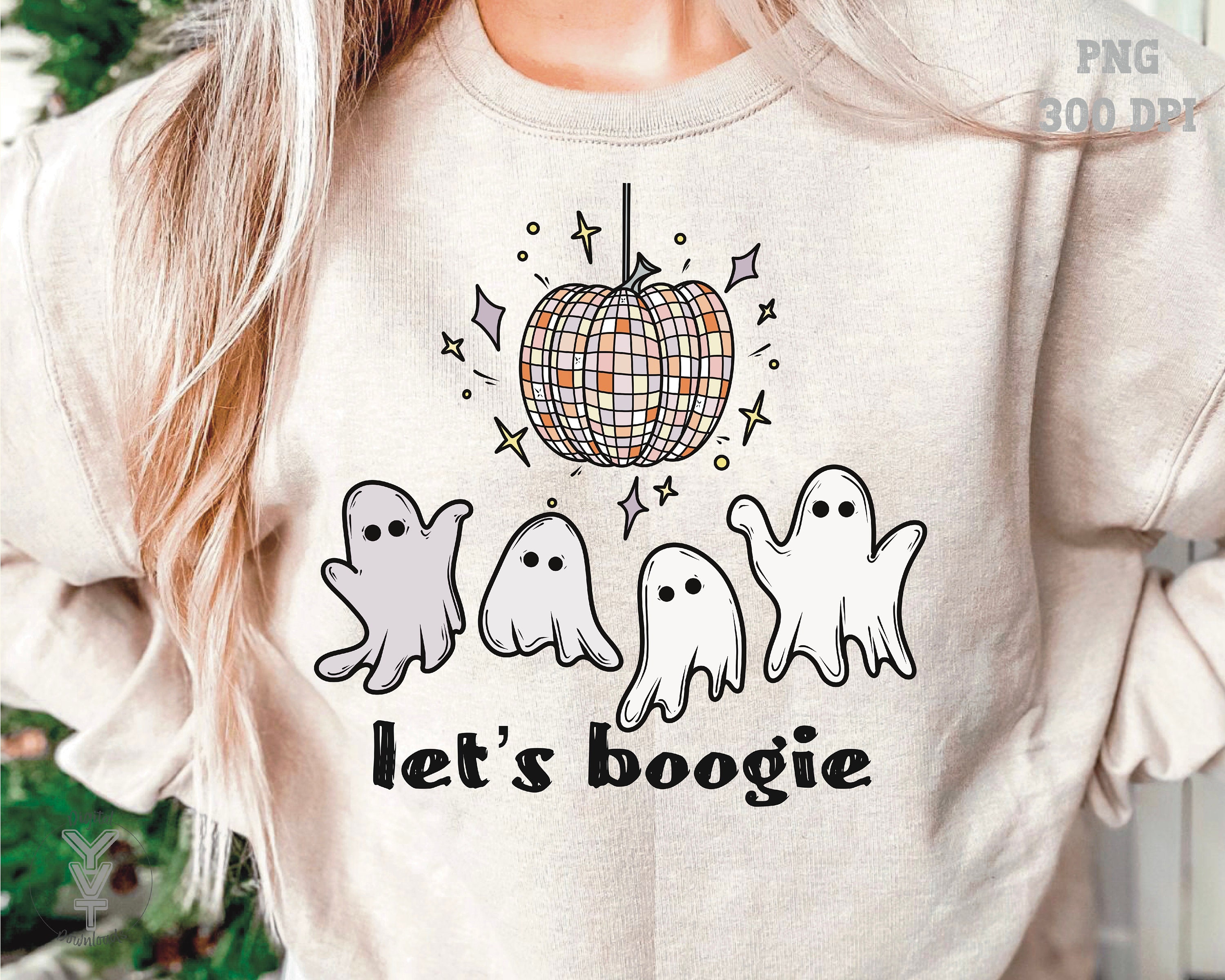 Halloween Ghoul Png Lets Go Boogie spooky Ghos Trendy - Etsy
