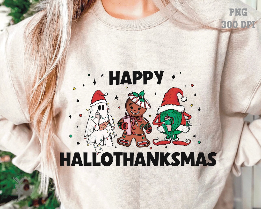 Happy Hallothanksmas Png,halloween,christmas,green Gnom,ghoul,stanleey ...