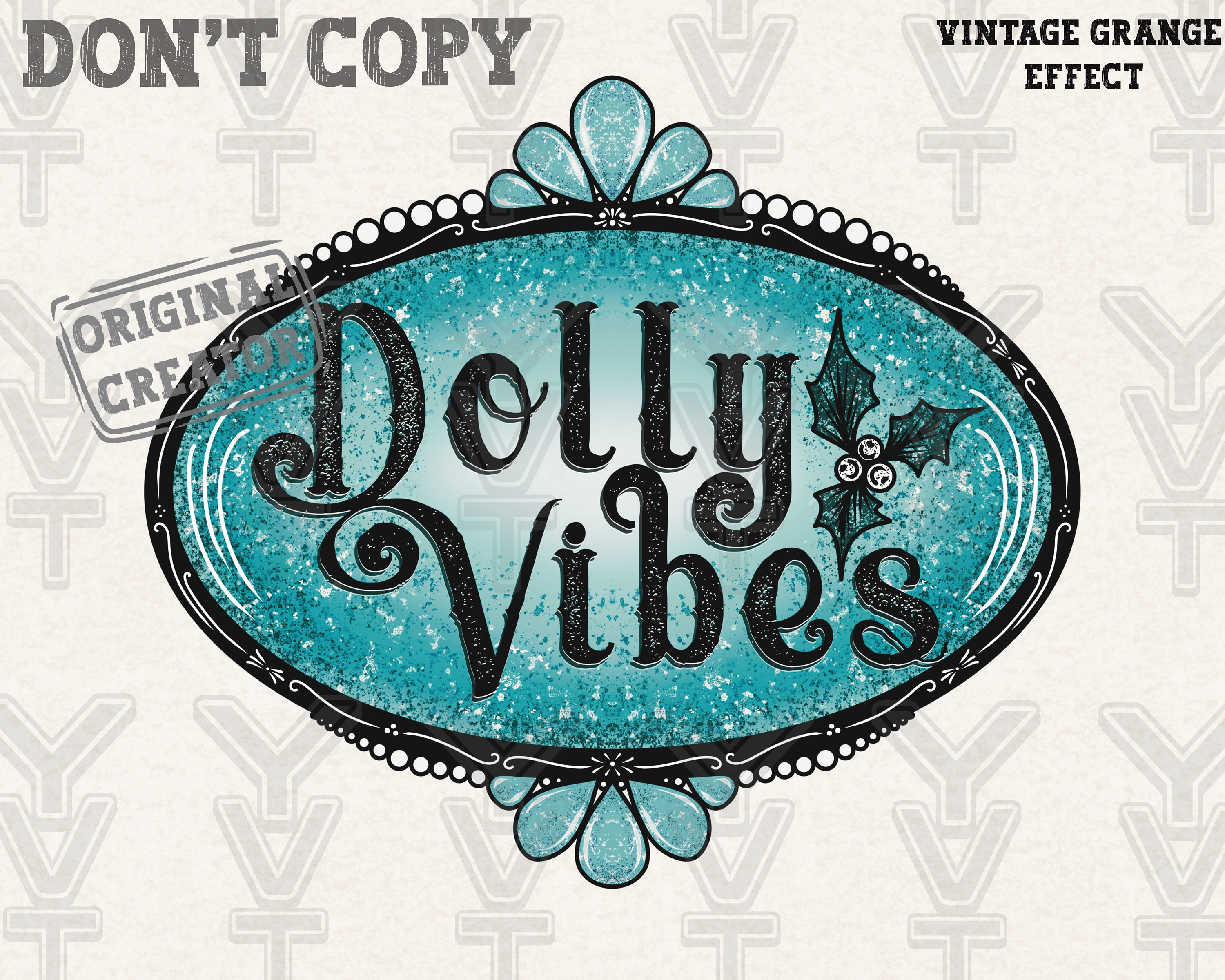 Dolly Vibes Turquoise Png western Trendy Design Png - Etsy