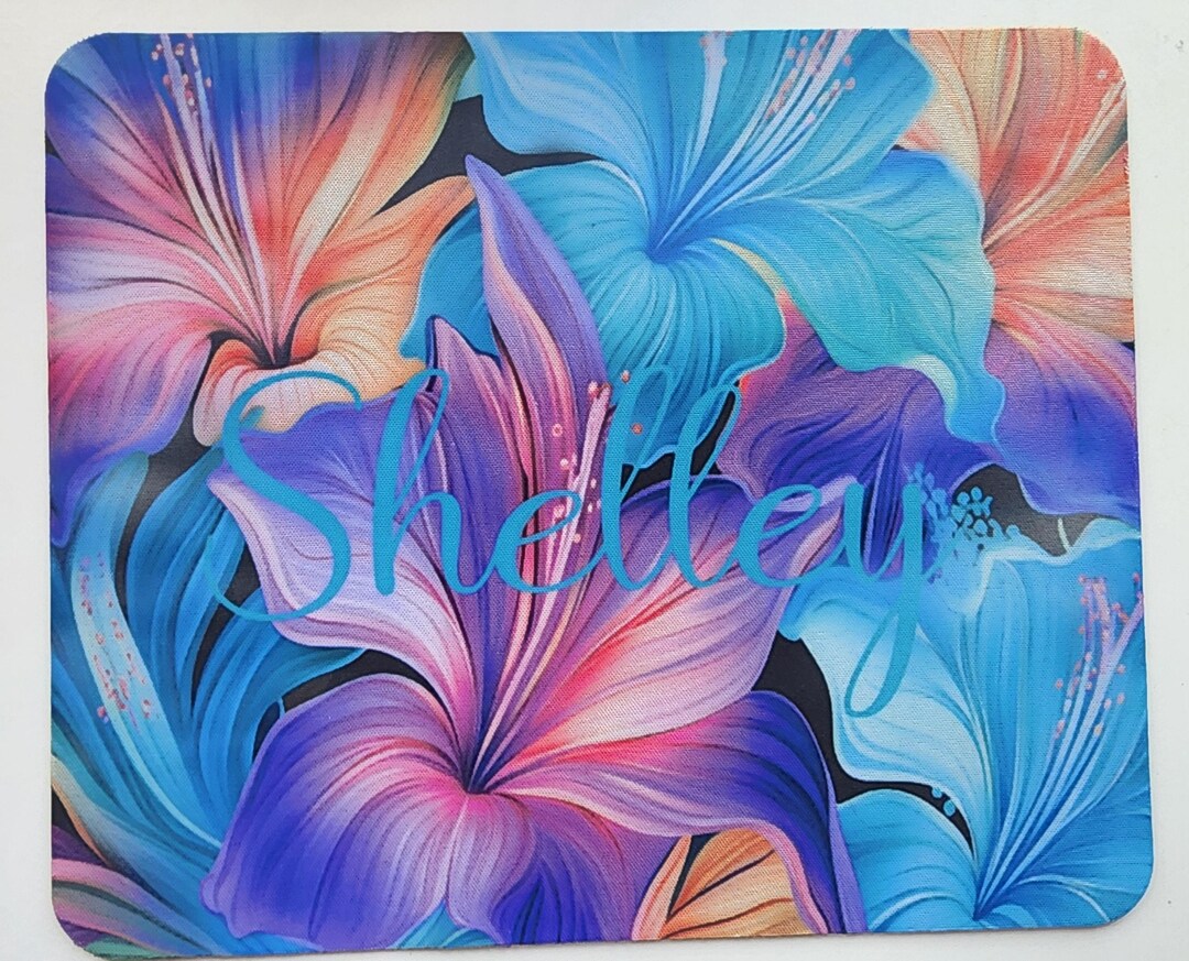 Vibrant Colorful Hibiscus - Mouse Pad - Etsy