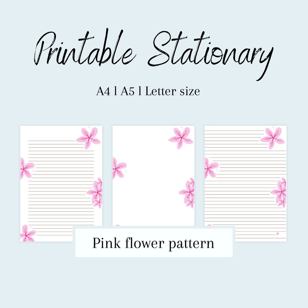Cute Stationary Journal Paper Writing Paper Printable Paper - Etsy