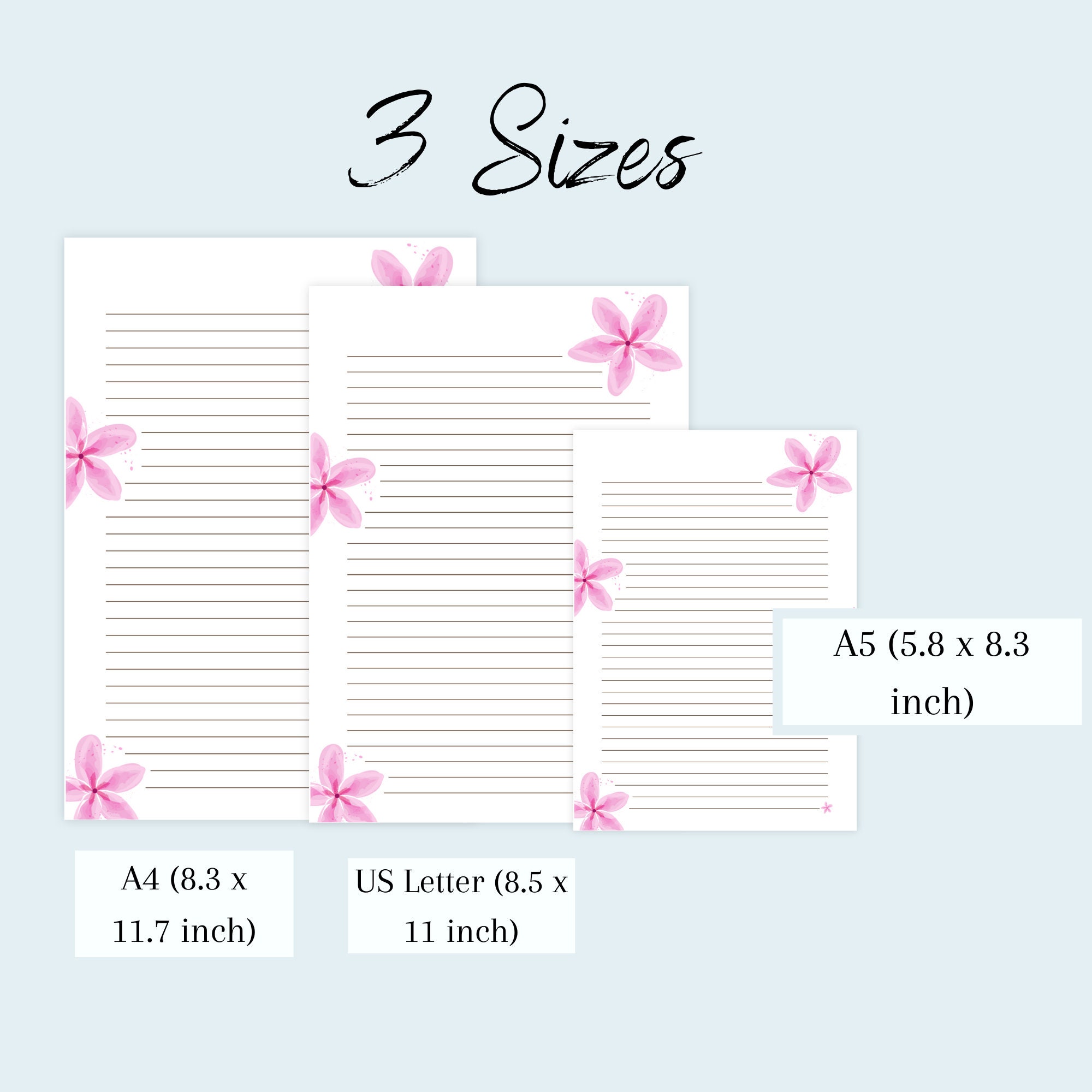 Cute Stationary Journal Paper Writing Paper Printable Paper - Etsy