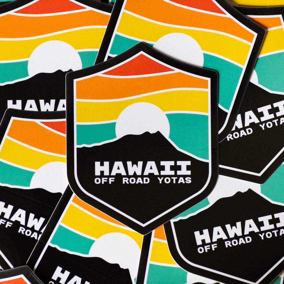 Hawaii off Road Yotas Badge Sticker - Etsy