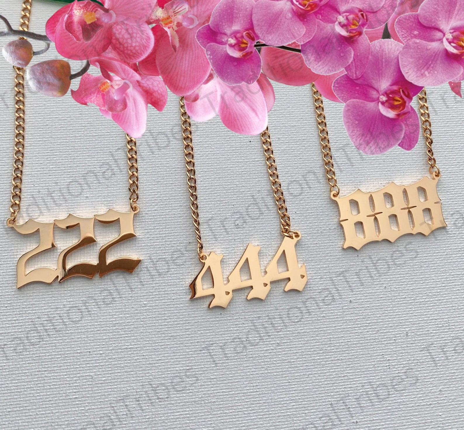 Angel Number Necklace, Sterling Number Necklace, Minimalist Necklace ...