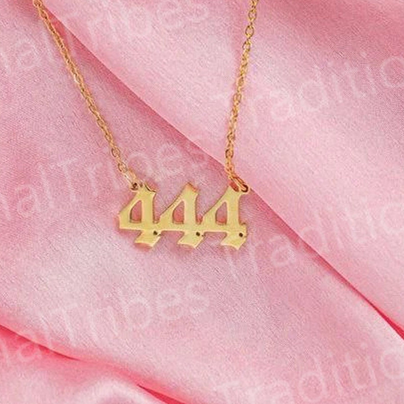 Solid Brass Angel Number Pendant Necklace, Minimalist Lucky Numbers - Etsy