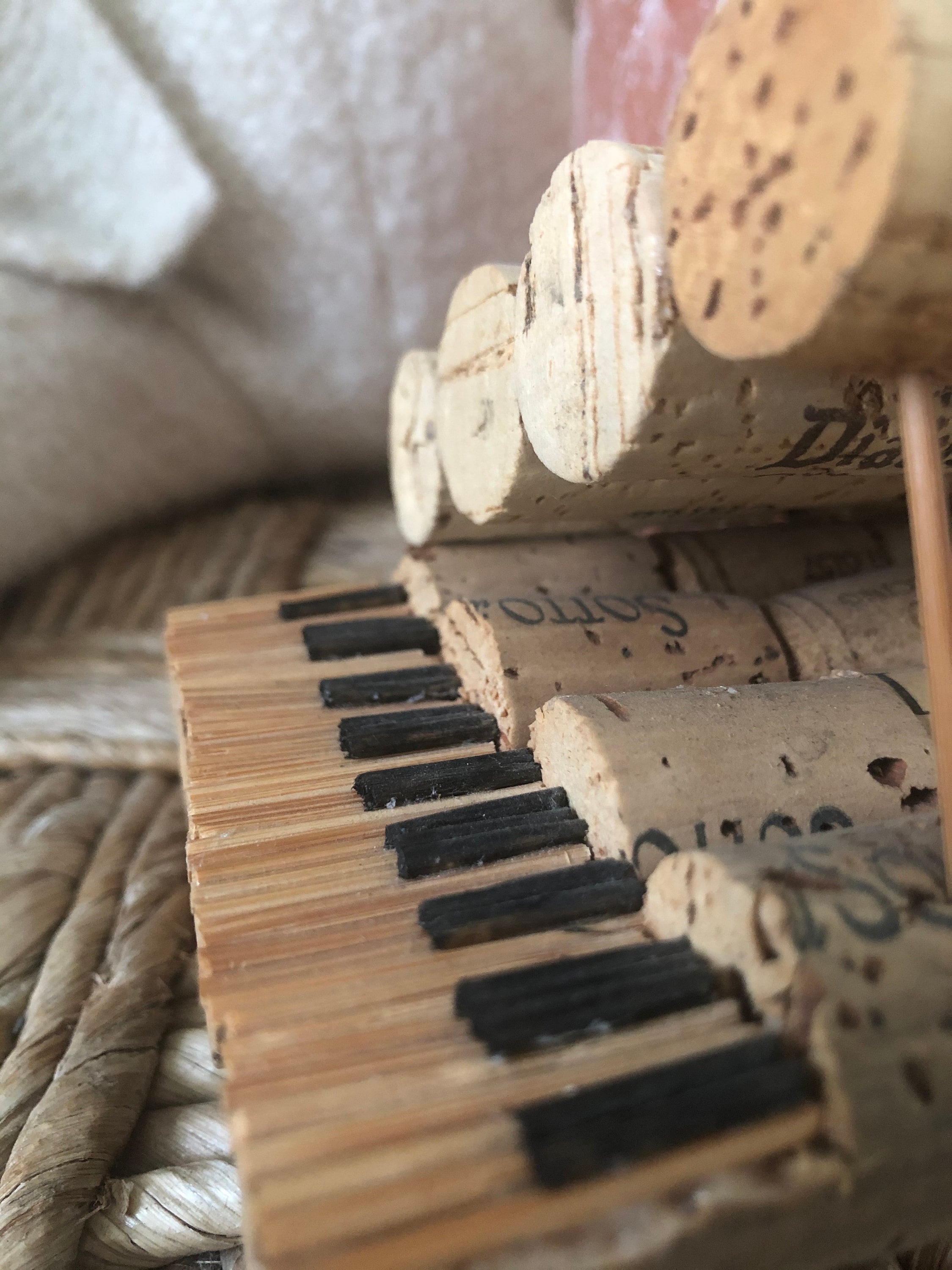 Cork Piano Musical Instrument 3D Artwork - Etsy