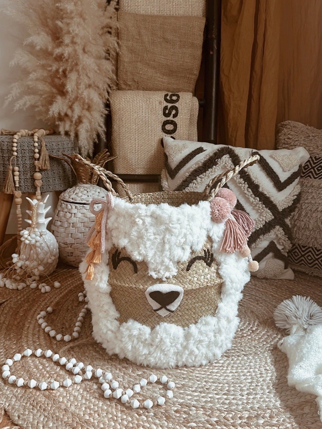 Llama Nursery Decor, Llama Kidsroom Decor, Decor Basket, Playroom ...