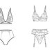 Ladies Bralette Coords Intimates_cad Technical Drawing_adobe ...