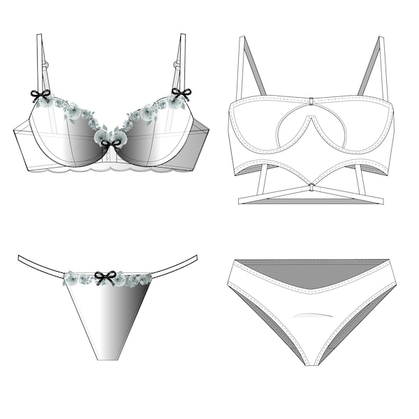 Lingerie Set - Etsy