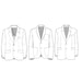 Blazer Set 1_CAD Technical Drawing Template_adobe Illustrator - Etsy