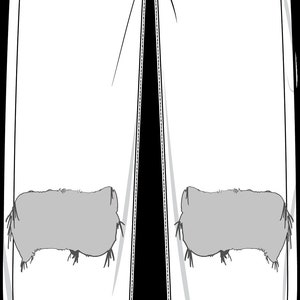 DENIM JEANS PACK 1 _CAD Technical Drawing Designs_adobe Illustrator - Etsy