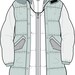 Puffer Jacket Set 1_CAD Technical Drawing Template_adobe Illustrator - Etsy