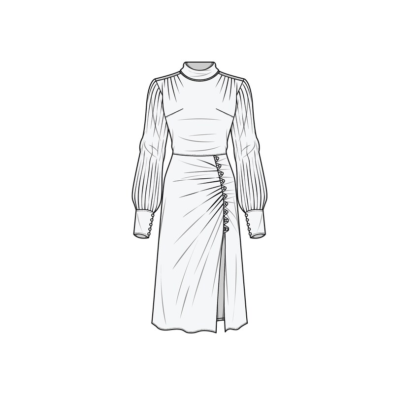 Drape Dress - Etsy