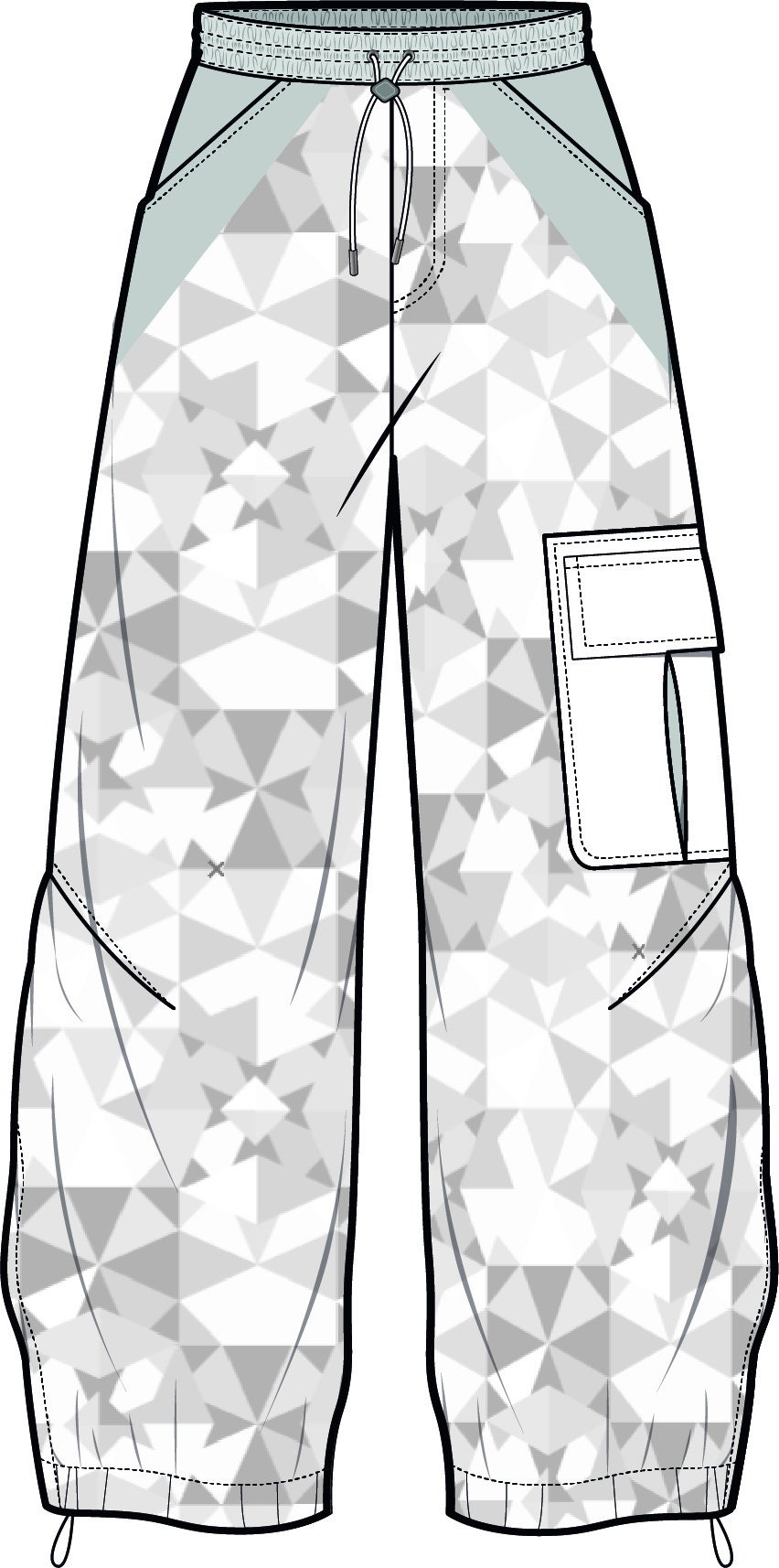 TROUSERS PACK 1 _CAD Technical Drawing Designs_adobe Illustrator - Etsy