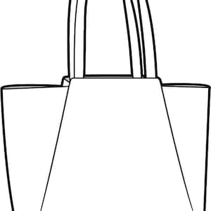 BAG SET 2 - CAD Technical Drawing_adobe Illustrator - Etsy