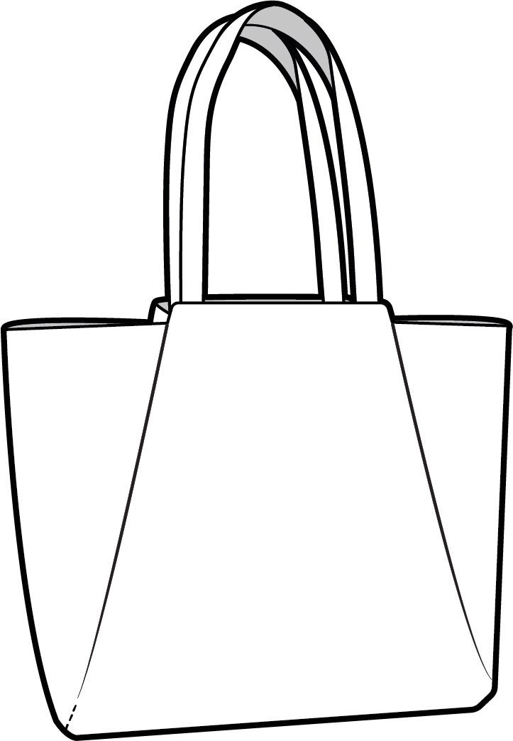 BAG SET 2 - CAD Technical Drawing_adobe Illustrator - Etsy