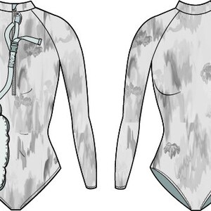 WOMENS SWIM SET 1_CAD Technical Drawing_adobe Illustrator - Etsy