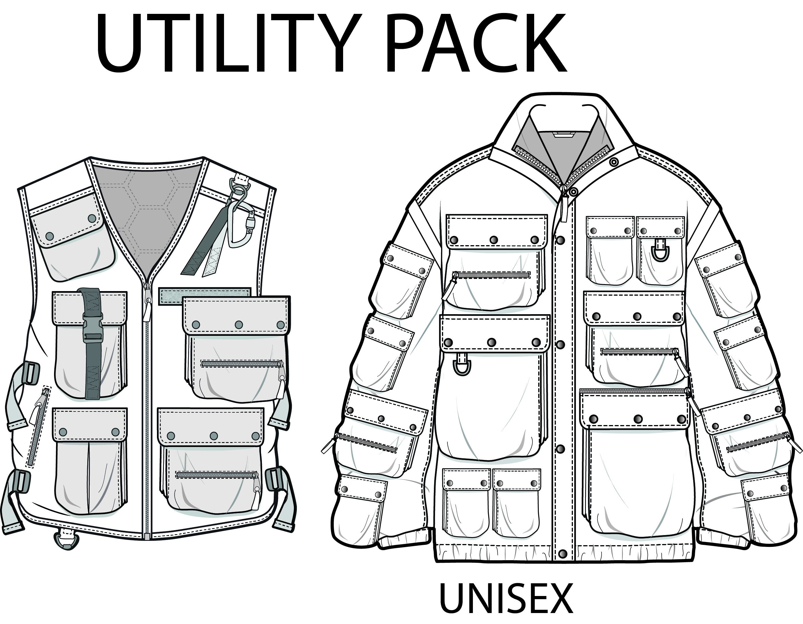 UTILITY PACK_CAD Technical Drawing Designs_adobe Illustrator - Etsy